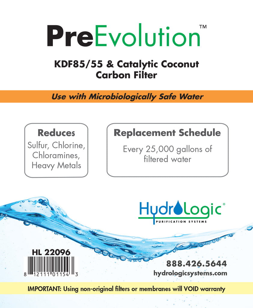 PreEvolution™ KDF85/55 Catalytic Carbon Filter